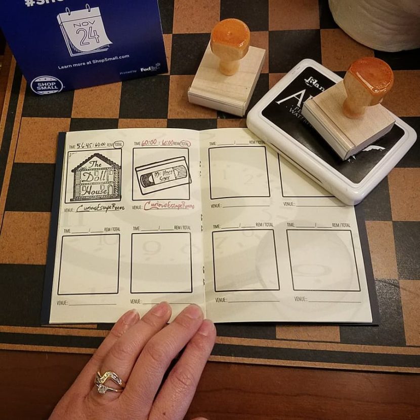 Stamp page - Curious Escape Rooms